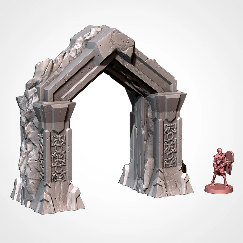 Dwarven Arch Terrain – 3D Printed Scenery for Warhammer & DnD – Pandem ...