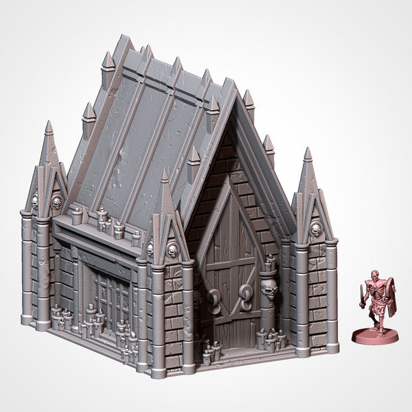 Graveyard Mausoleums Terrain – 3D Printed Scenery for Warhammer & DnD ...