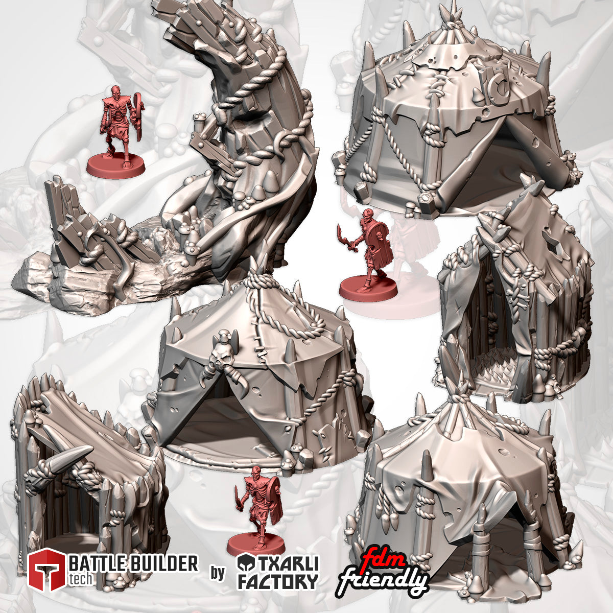 Goblin Camp Terrain – 3D Printed Scenery for Warhammer & DnD – Pandem ...