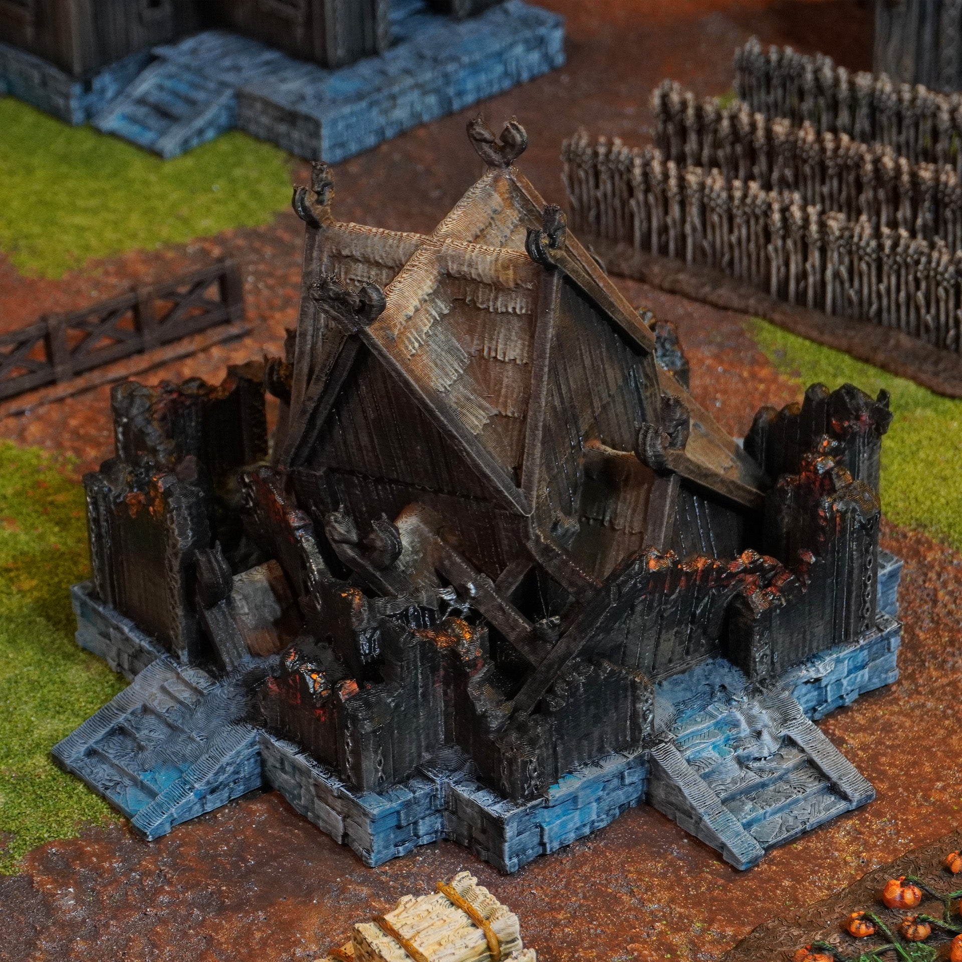 Barracks Ruin – Kingdom of Saxonia Terrain for Warhammer & DnD – Pandem ...