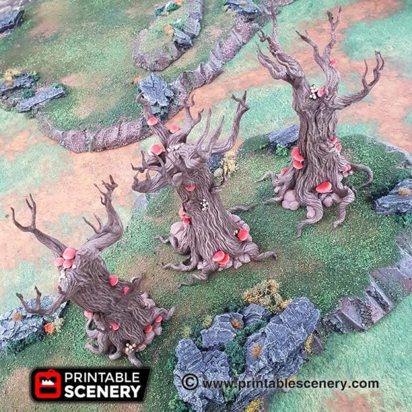 Gloomwood Trees Terrain – 3D Printed Scenery for Warhammer & DnD ...