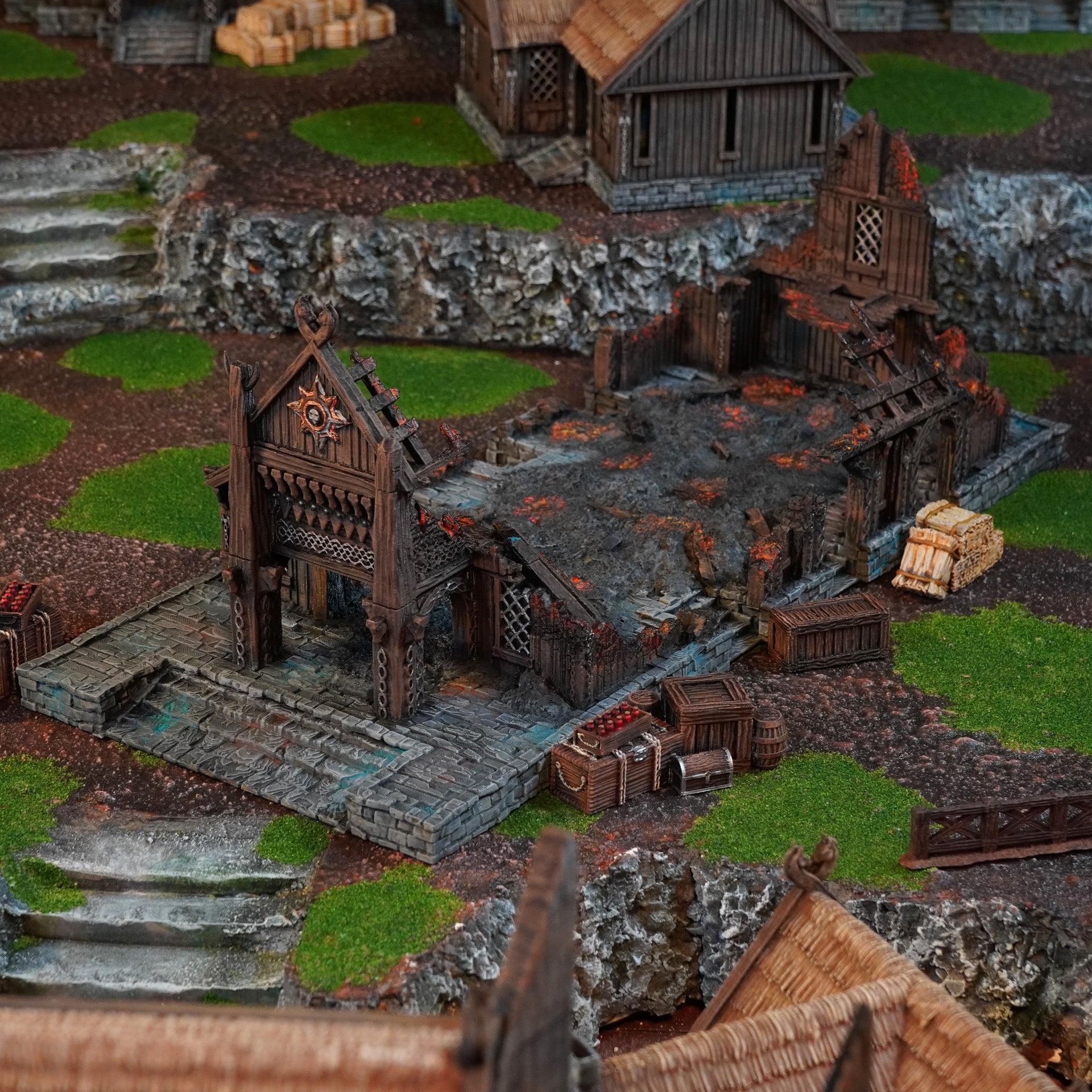 Great Hall Ruin – Kingdom of Saxonia Terrain for Warhammer & DnD ...