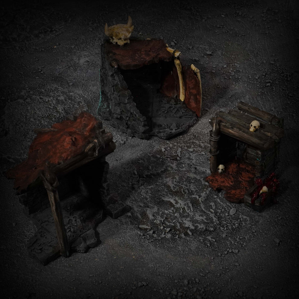 Hovels – Kingdom of Azragor Terrain for Warhammer & DnD – Pandem Wargaming