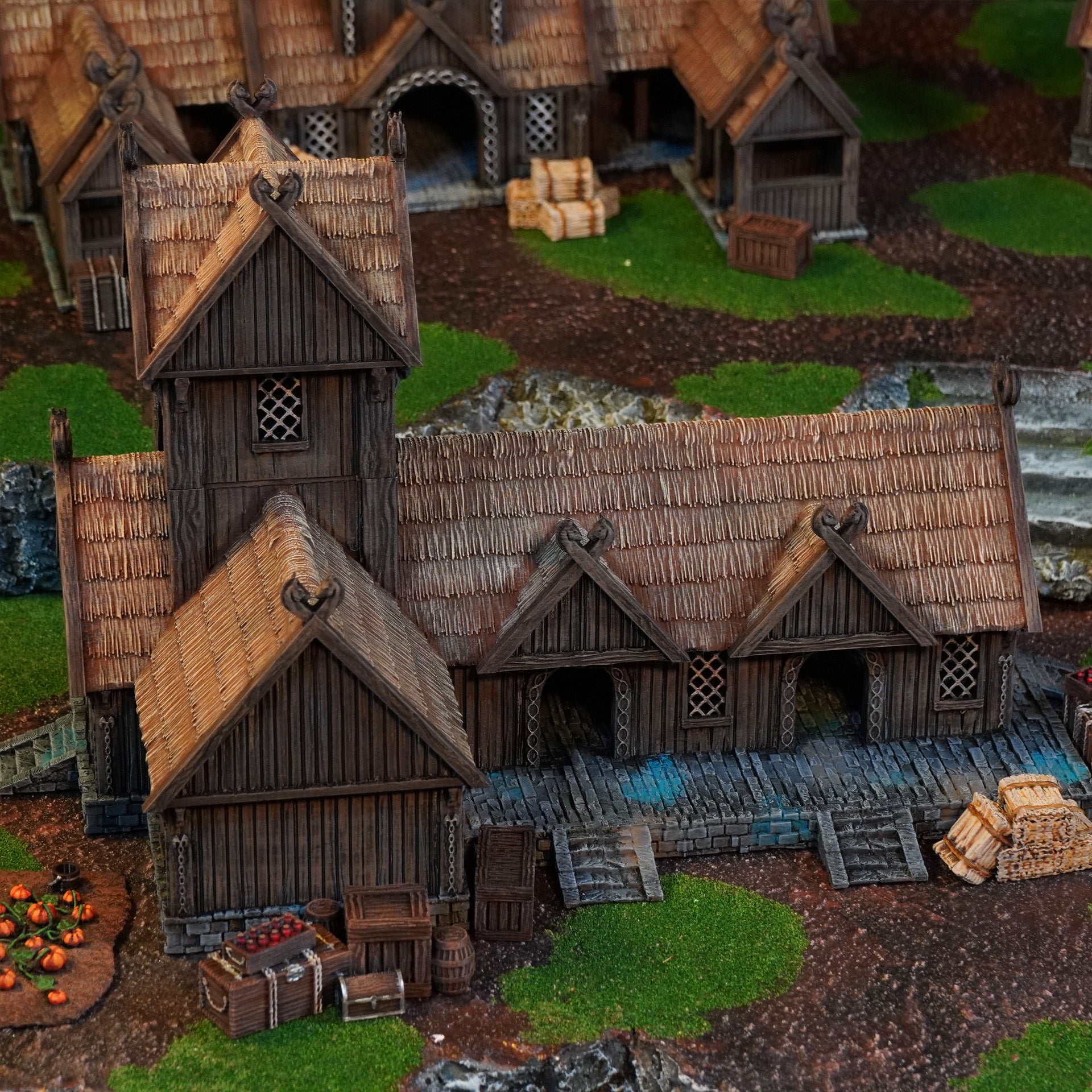 Longhouse – Kingdom of Saxonia Terrain for Warhammer & DnD – Pandem ...