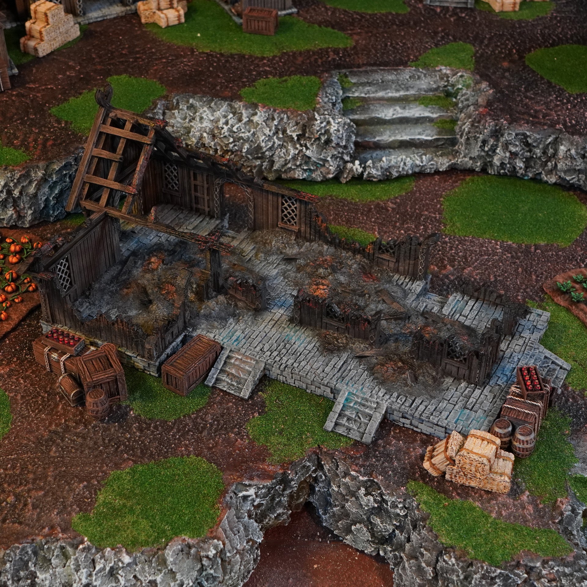 Longhouse Ruin – Kingdom of Saxonia Terrain for Warhammer & DnD ...