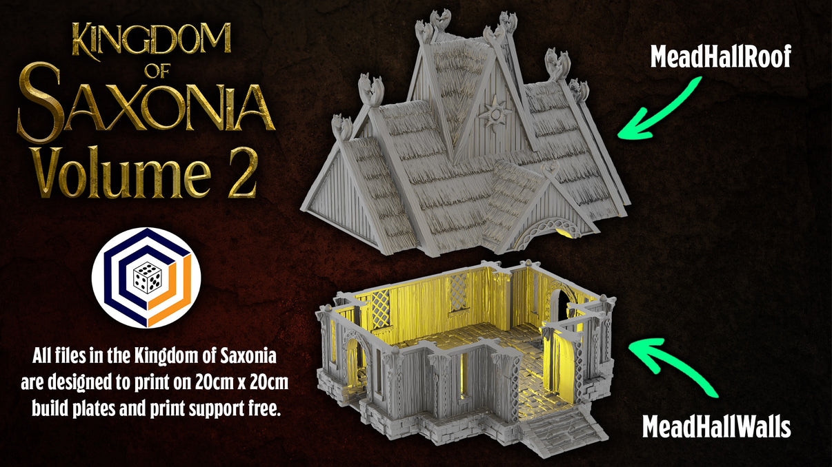 Mead Hall – Kingdom of Saxonia Terrain for Warhammer & DnD – Pandem ...
