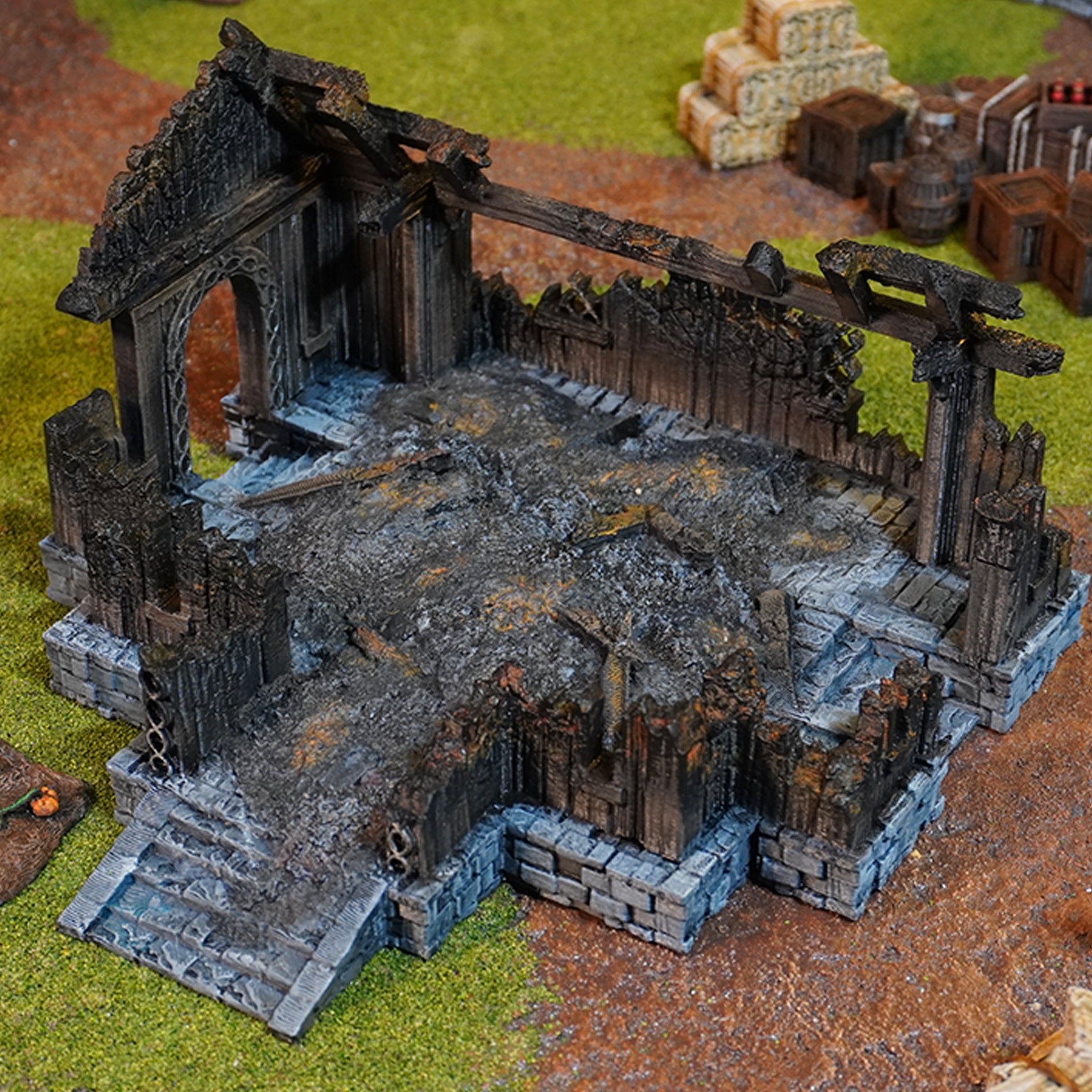 Mead Hall Ruin – Kingdom of Saxonia Terrain for Warhammer & DnD ...