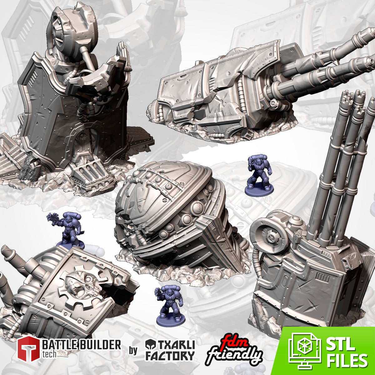 Fallen Titan Terrain – 3D Printed Scenery for Warhammer & DnD – Pandem ...
