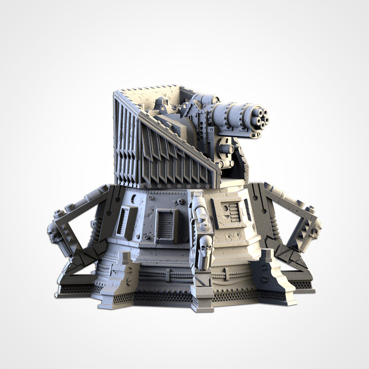 Sci-Fi Gun Turrets Terrain – 3D Printed Scenery for Warhammer & DnD ...