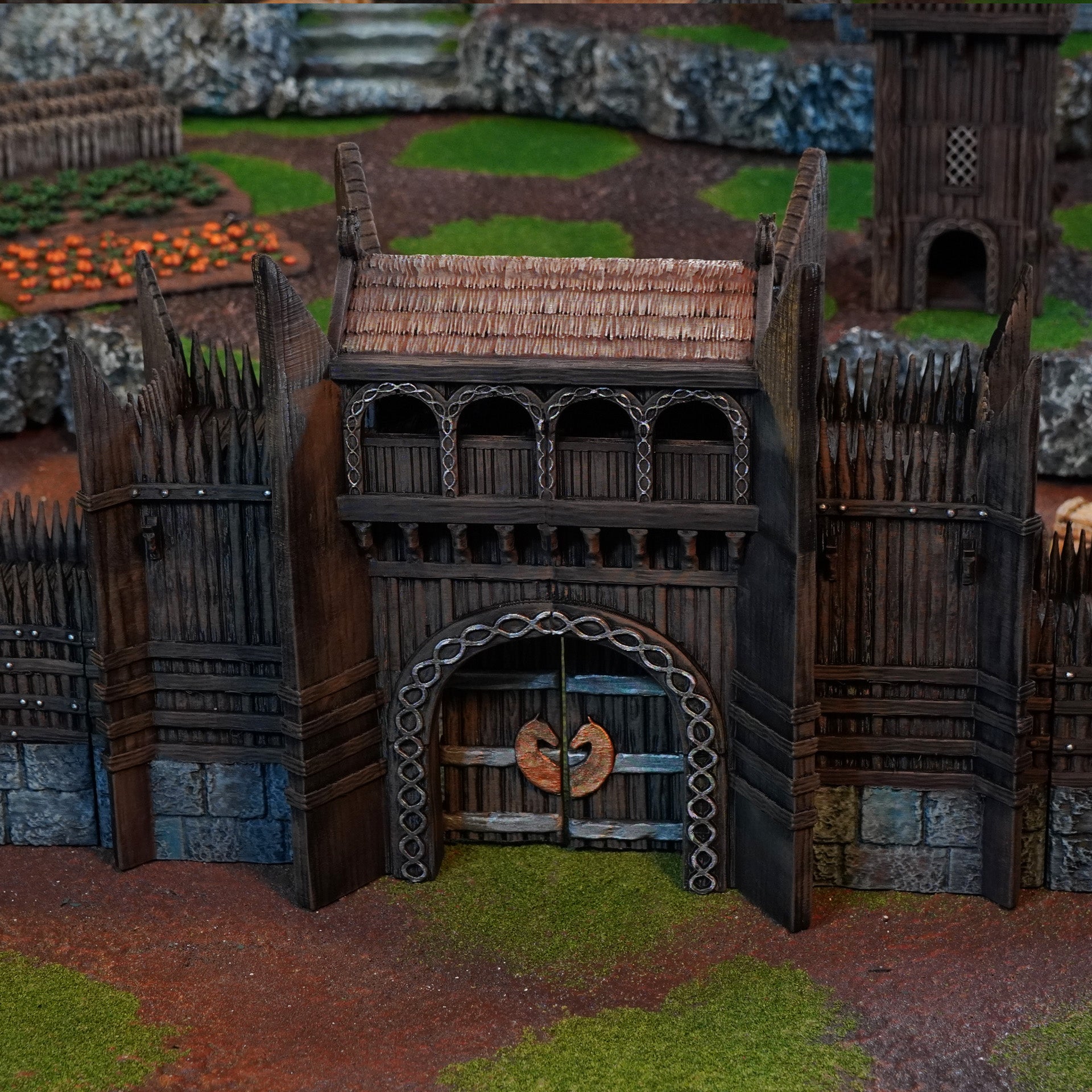 Gate House & Walls – Kingdom of Saxonia Terrain for Warhammer & DnD ...